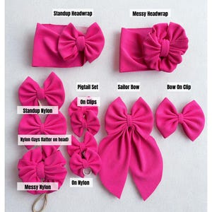 Large Hair Bows - Patterns - Any Style! - Etsy