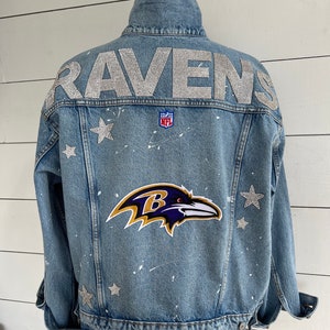 Custom Sports Jean Jacket | Custom Denim Jacket | *your Team Jacket ...