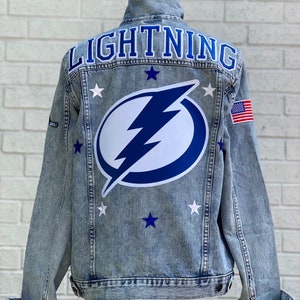 Custom Jean Jacket Custom Vinyl Logo Jacket Large Logo - Etsy