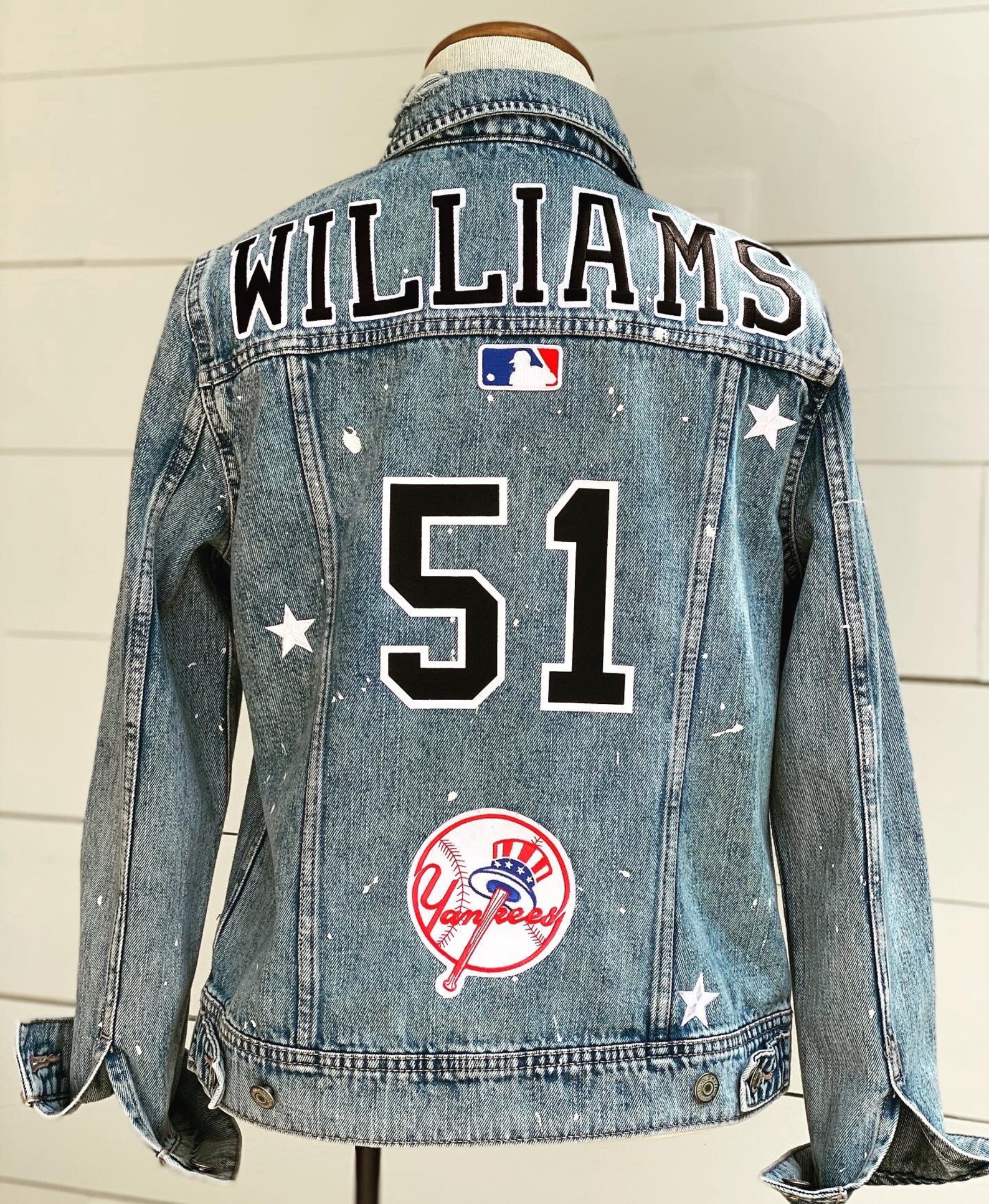 Custom Sports Denim Jean Jacket Custom Denim Jacket NY - Etsy