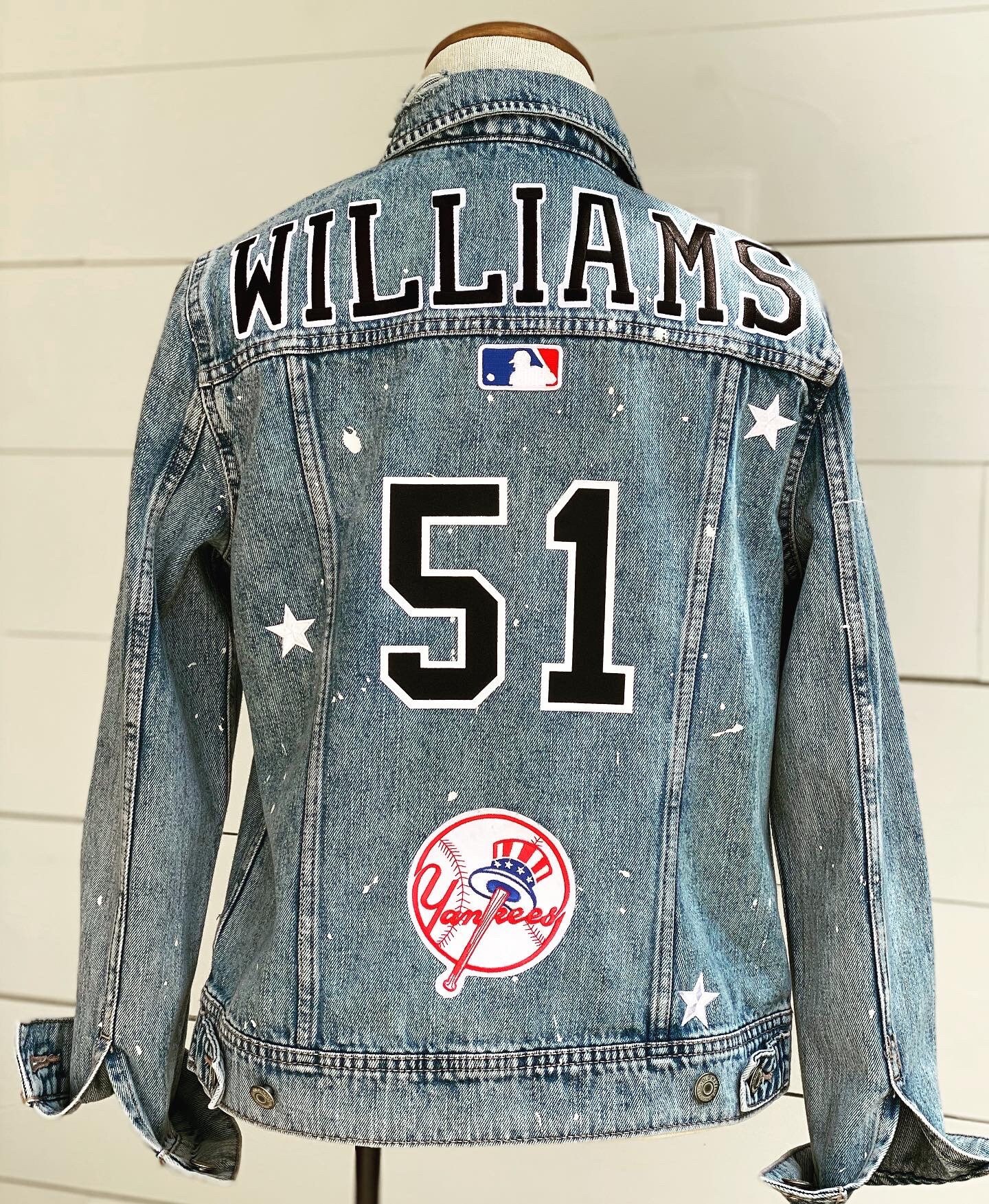 Custom Sports Denim Jean Jacket Custom Denim Jacket NY | Etsy