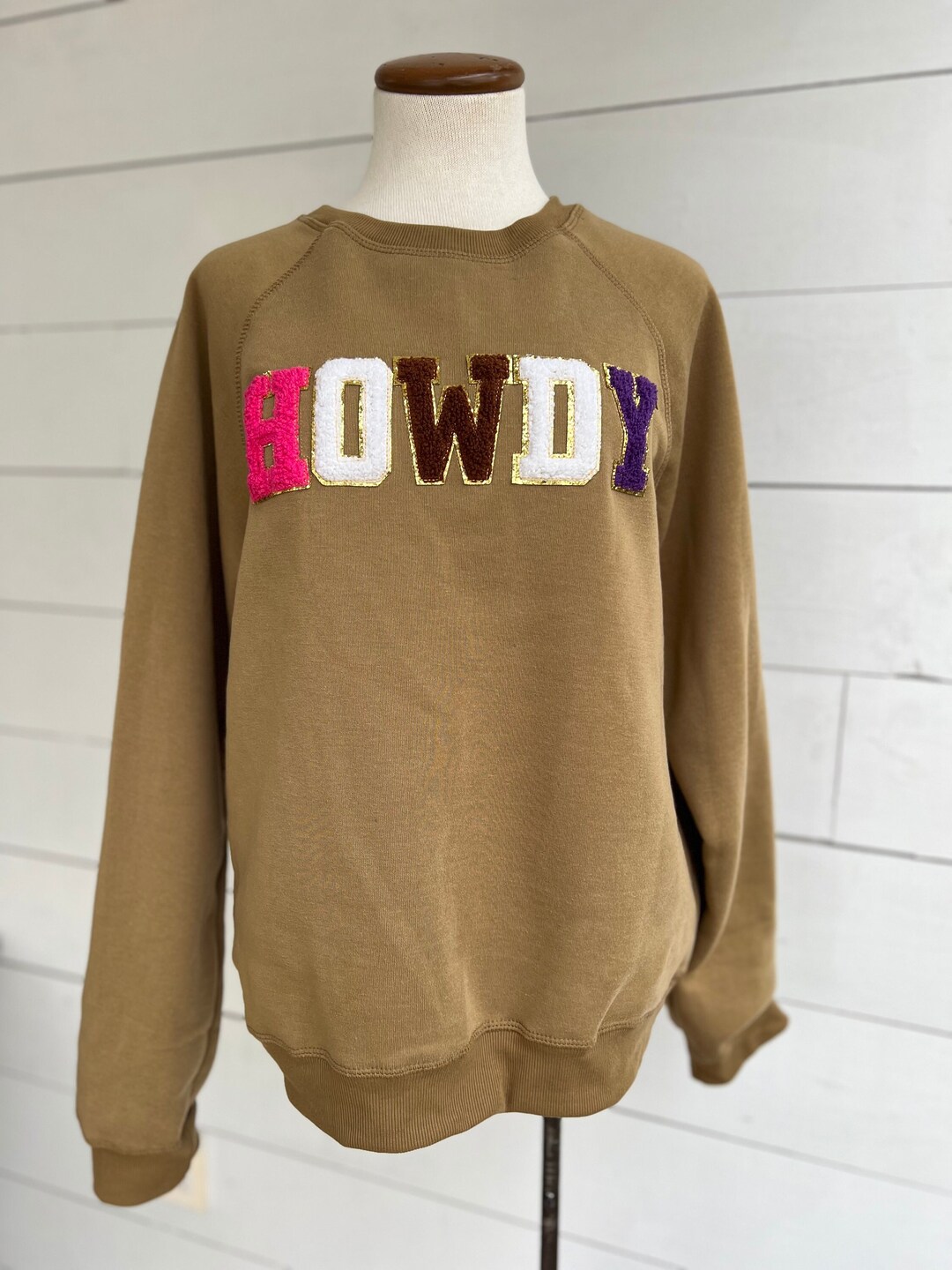 HOWDY Sweatshirt Chenille Patches - Etsy