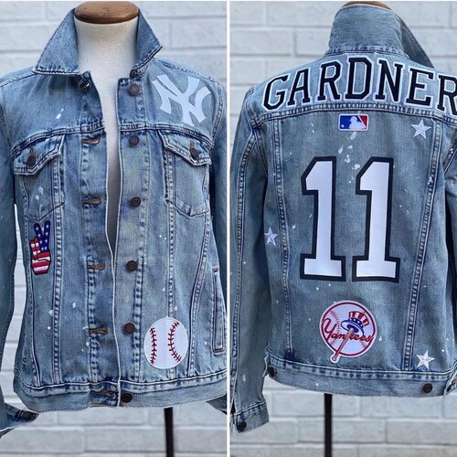 Custom Sports Team Denim Jacket - Etsy