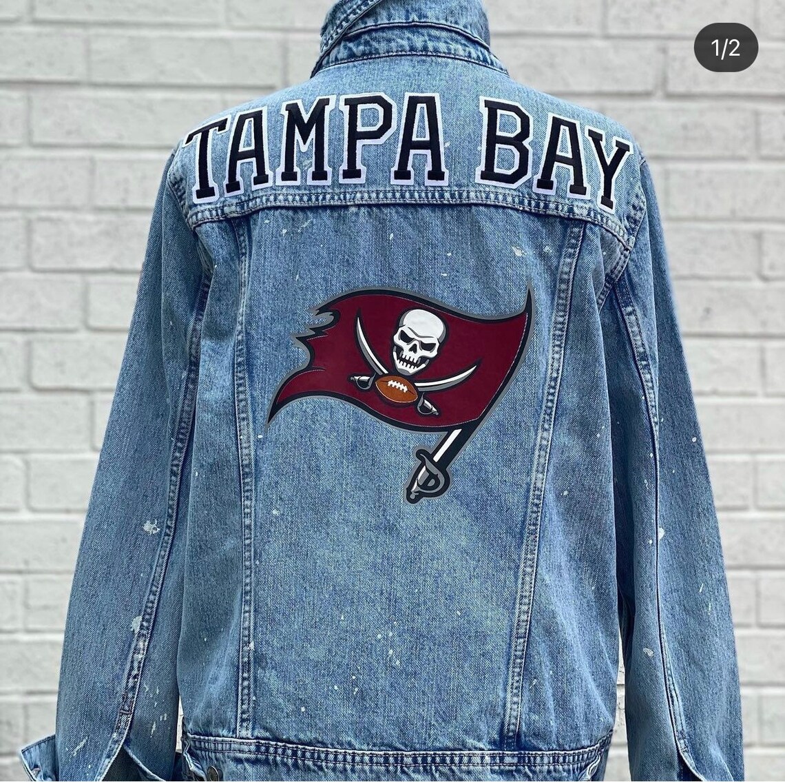 Custom Jean Jacket Custom Vinyl Logo Jacket Large Logo - Etsy