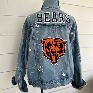 Custom Sports Jean Jacket | Custom Denim Jacket | *your Team Jacket ...