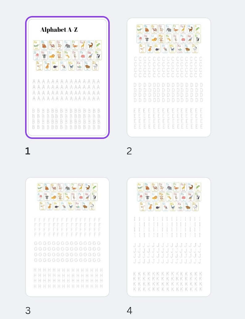 Alphabet Tracing Worksheets for Kids | ABC Printable for Preschool ...