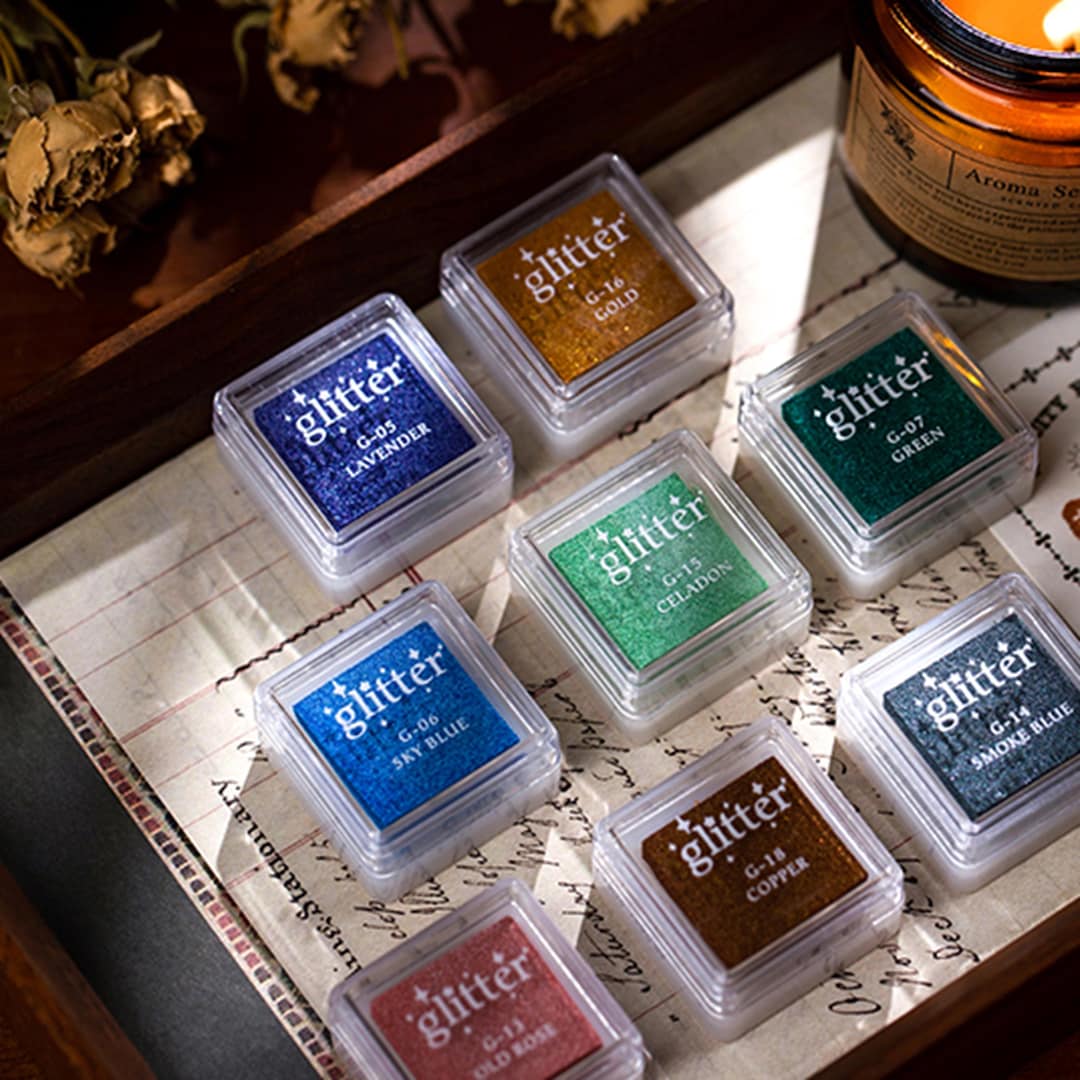Ink Pad Set: Retro Style Colored Pads for Stamping & Journal - Etsy