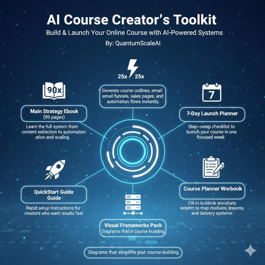 AI Prompts Course Creator Toolkit | Digital PDF Workbooks System ...