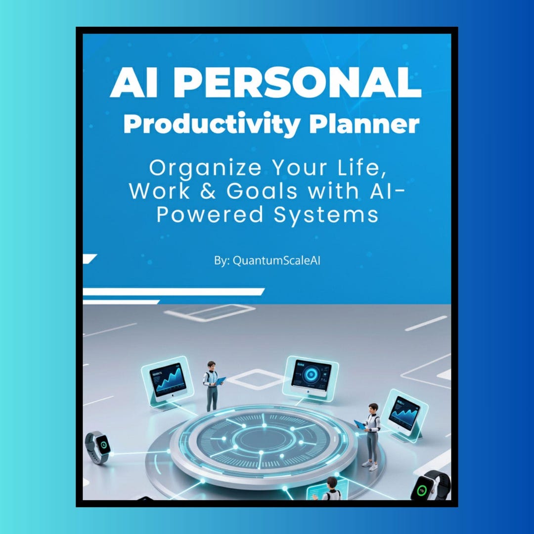 AI Digital Planner System | Smart Productivity Organizer PDF | Life ...