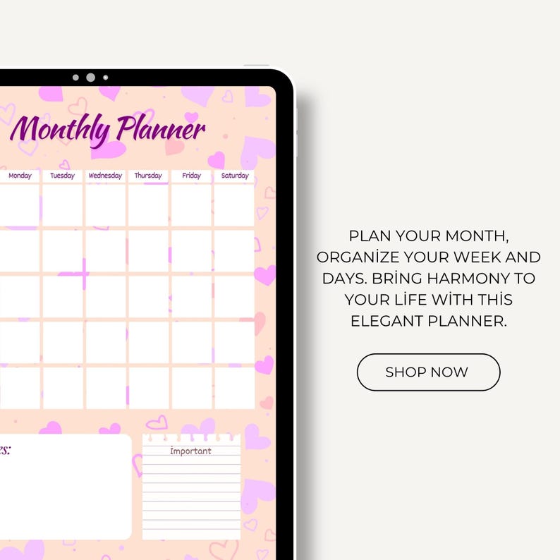 Pastel Planner Bundle: Minimalist Daily, Weekly, Monthly (PDF & JPG) - Etsy