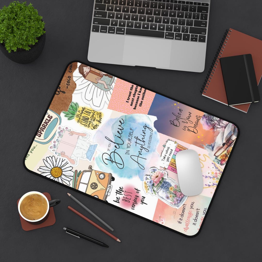 Positive Affirmation Desk Mat – Be Yourself Inspirational Mouse Pad ...