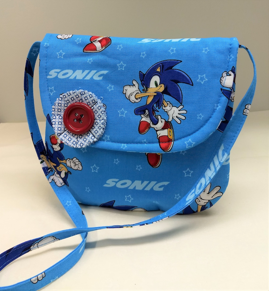 Blue Sonic the Hedgehog Little Girls Childs Purse Tote - Etsy España