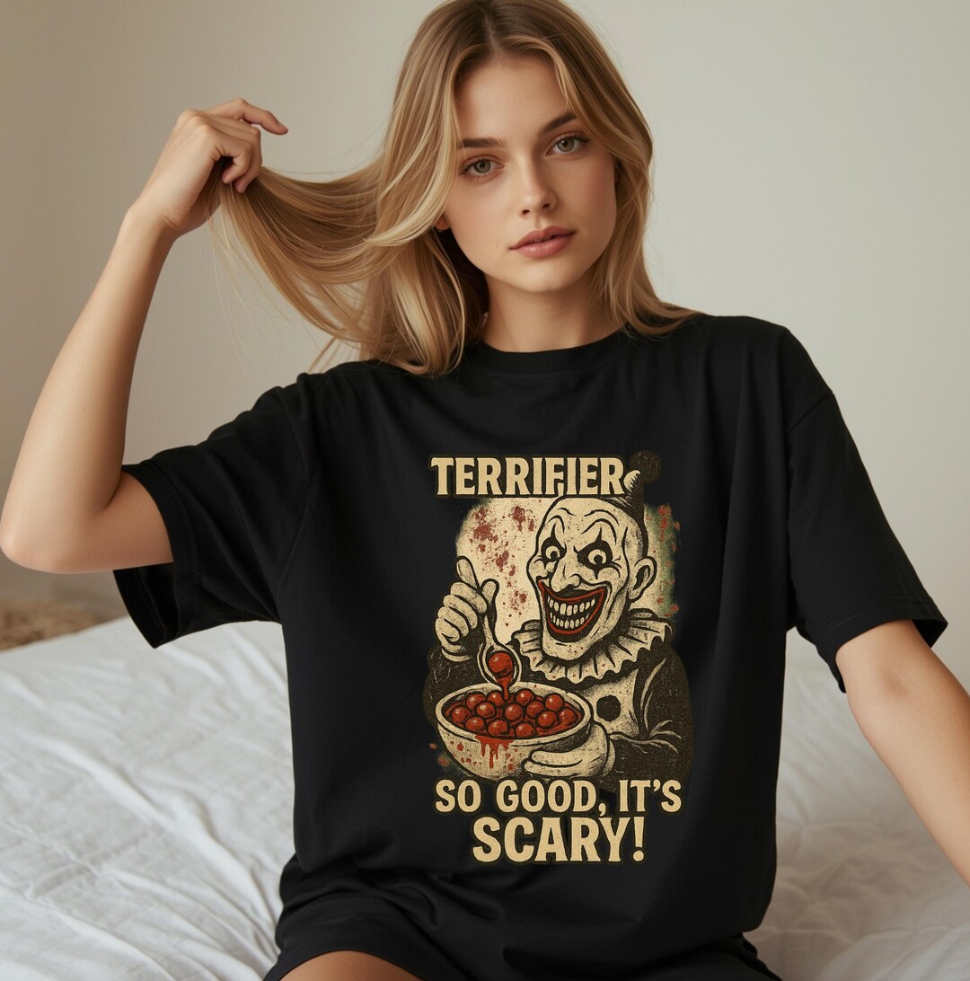 Halloween Terrifier Tshirt, Retro Terrifier Clown Halloween T-shirt ...