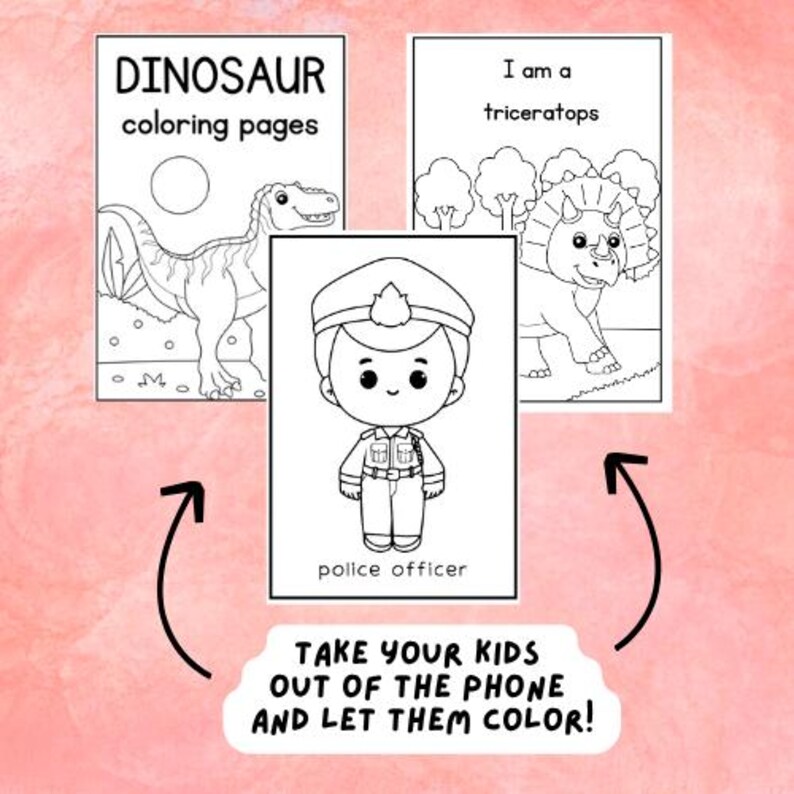 Kids Daily Routine Coloring Pages: Educational Activity Sheet (PDF ...