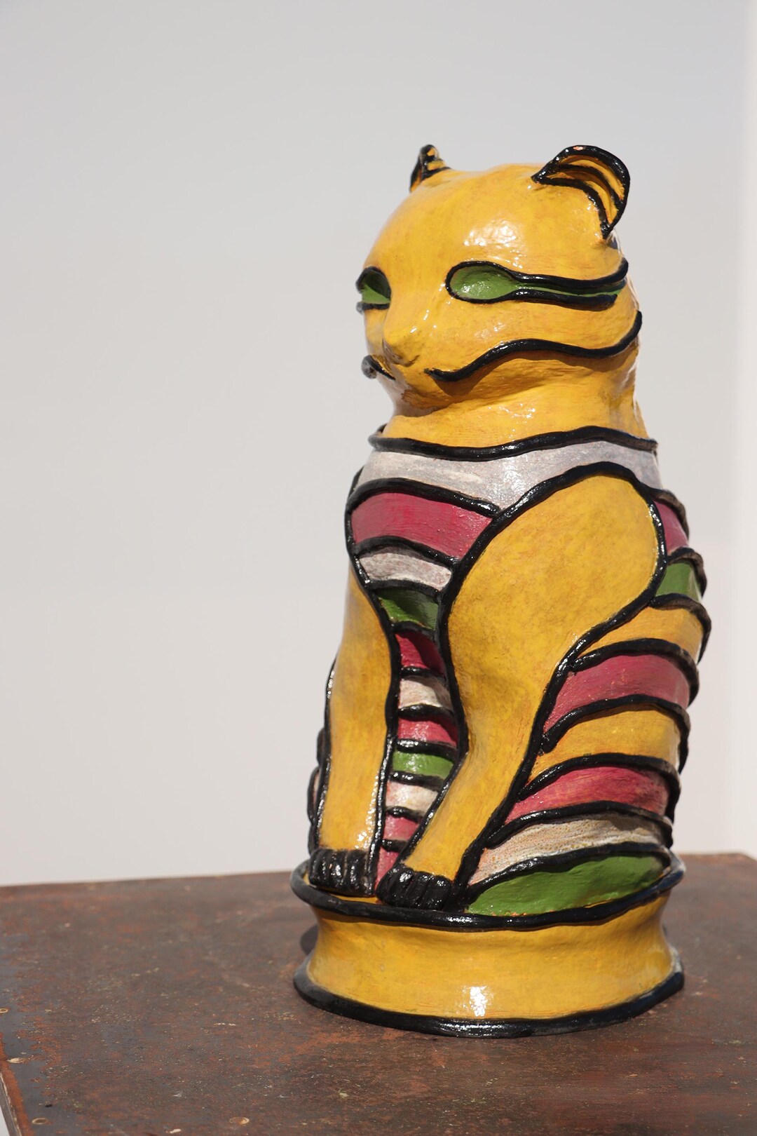 1988 French Studio Pottery Life-size Cat - Etsy