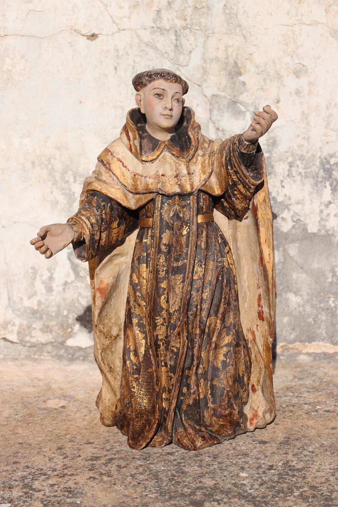 Saint Dominic of Guzmán Kneeling, With Glass Eyes and the Carmelite ...