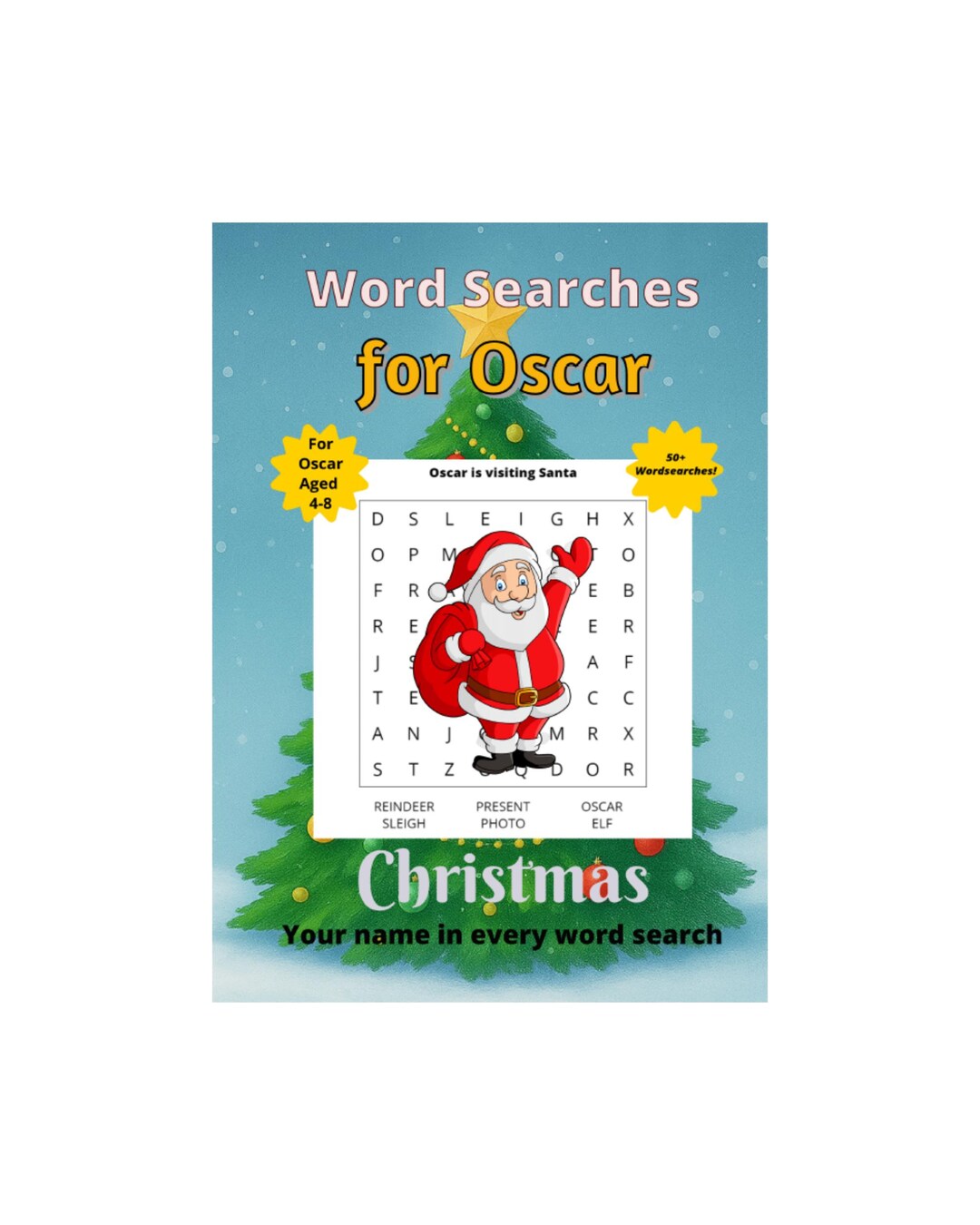 Over 50 Christmas Word Searches for Oscar |printable |xmas Fun ...