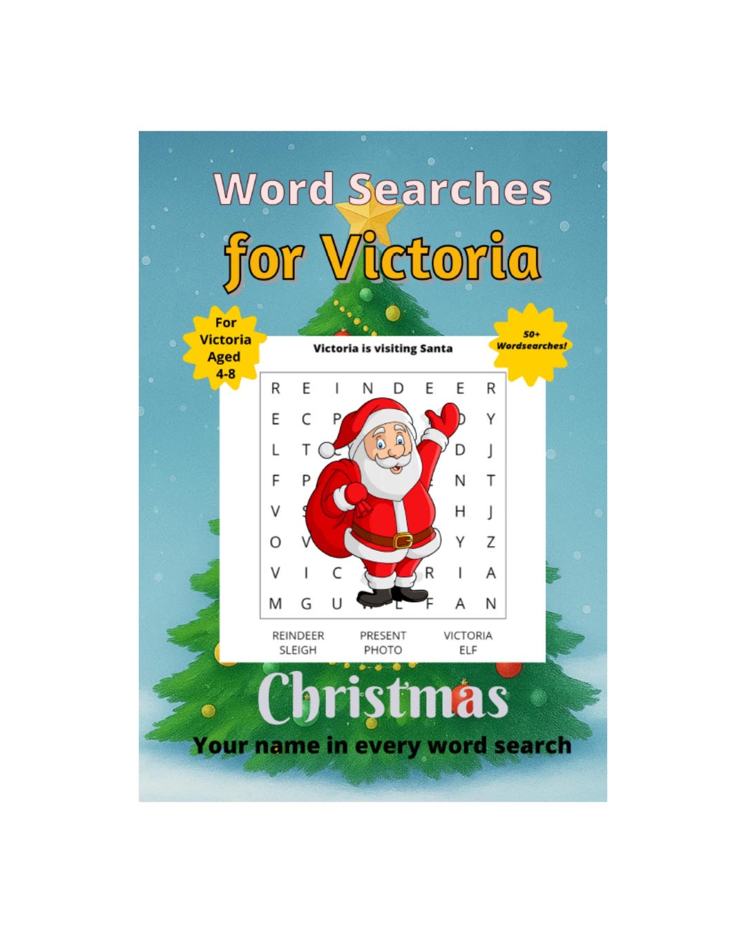 Over 50 Christmas Word Searches for Victoria |printable |xmas Fun ...