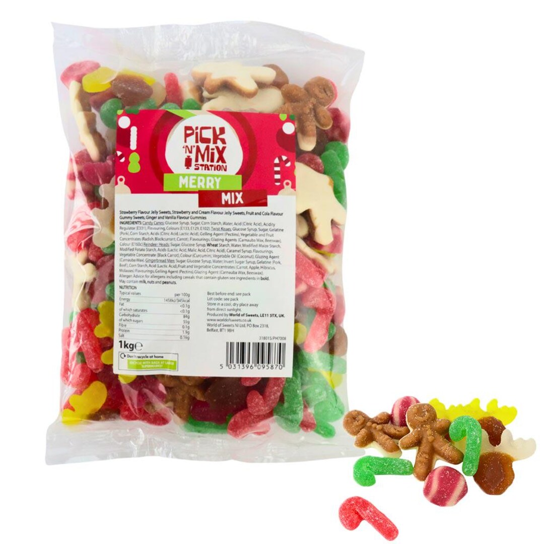 Pick N Mix Station Merry Mix Bag 1kg - Etsy