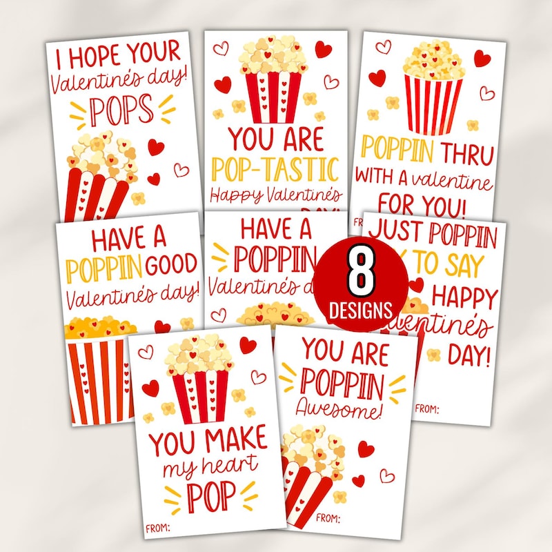 Valentine Popcorn - Etsy