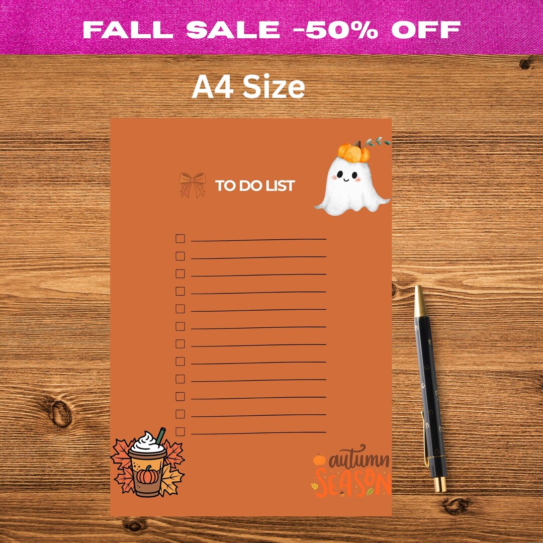 Fall & Autumn To-do List Printable: Spooky Planner Organizer - Etsy