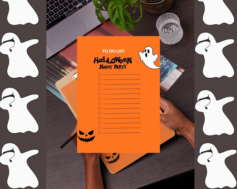 Halloween Party To-do List Printable: Spooky Planner Organizer (digital ...