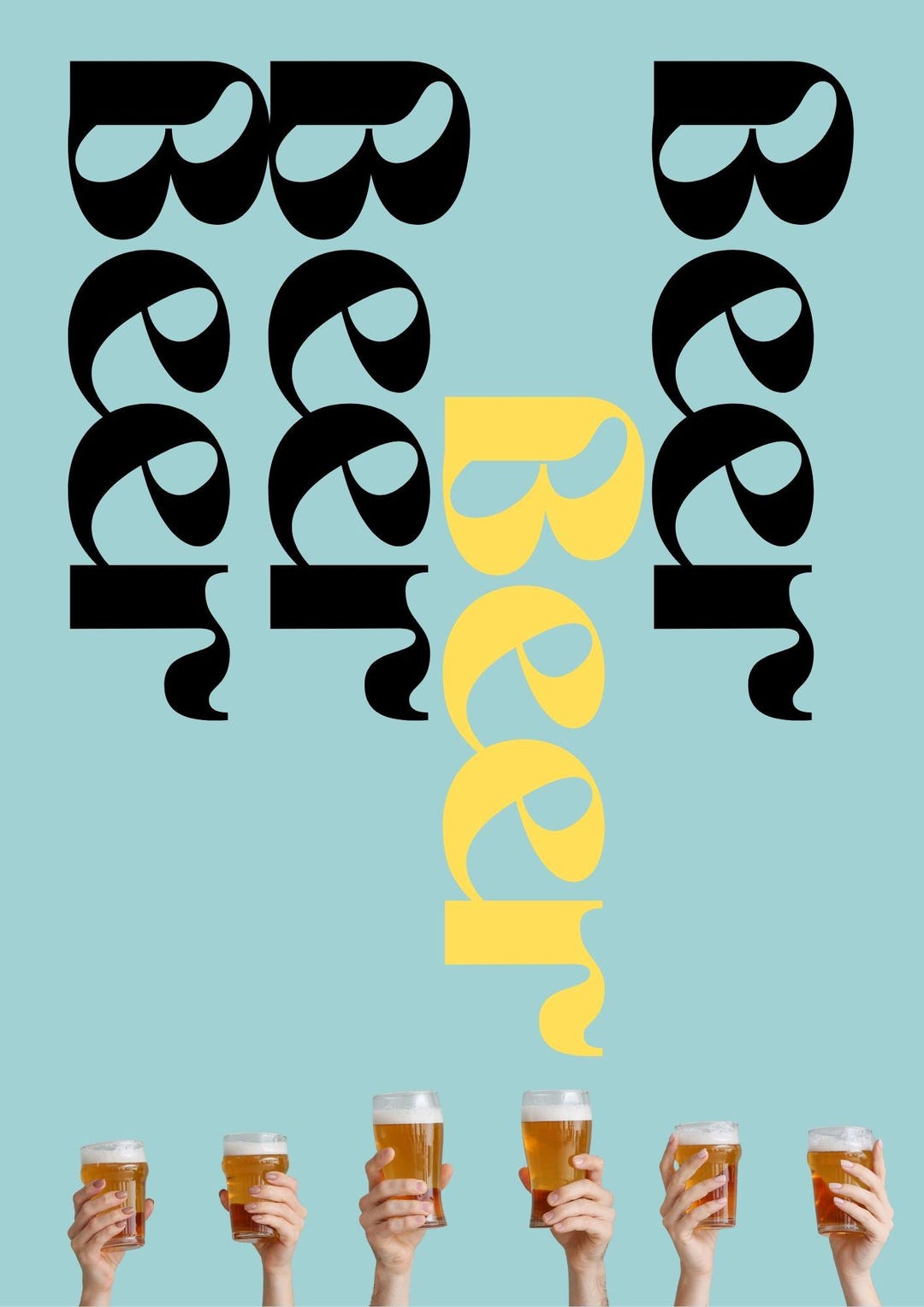 The Craft of Beer – 5 Printable A4 Posters Set | Vintage Beer Art ...