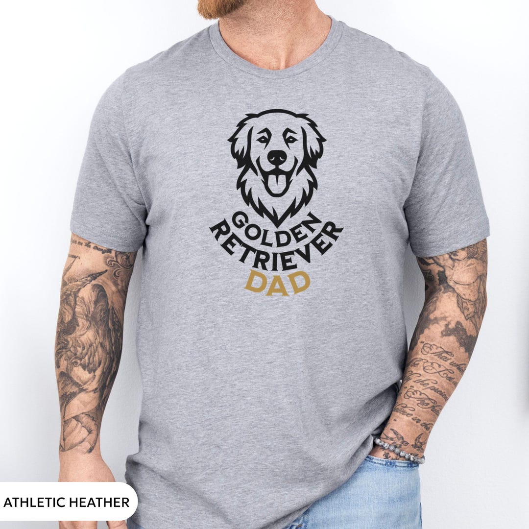 Golden Retriever Dad Shirt | Golden Father T-shirt | Golden Retriever ...