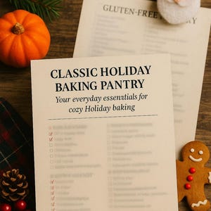 Holiday Baking Pantry Checklist Bundle | Classic + Gluten-free ...