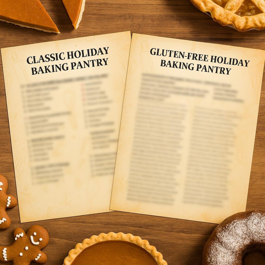 Holiday Baking Pantry Checklist Bundle | Classic + Gluten-free ...