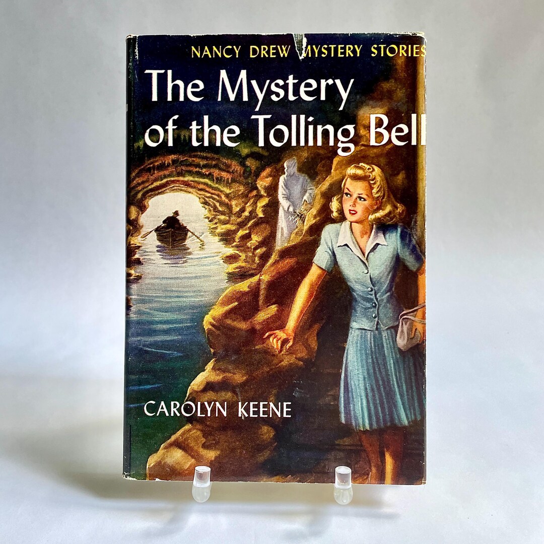 Vintage Nancy Drew Hardcover Book W Dust Jacket, the Mystery of the Tolling Bell Number 23, 1946 ...