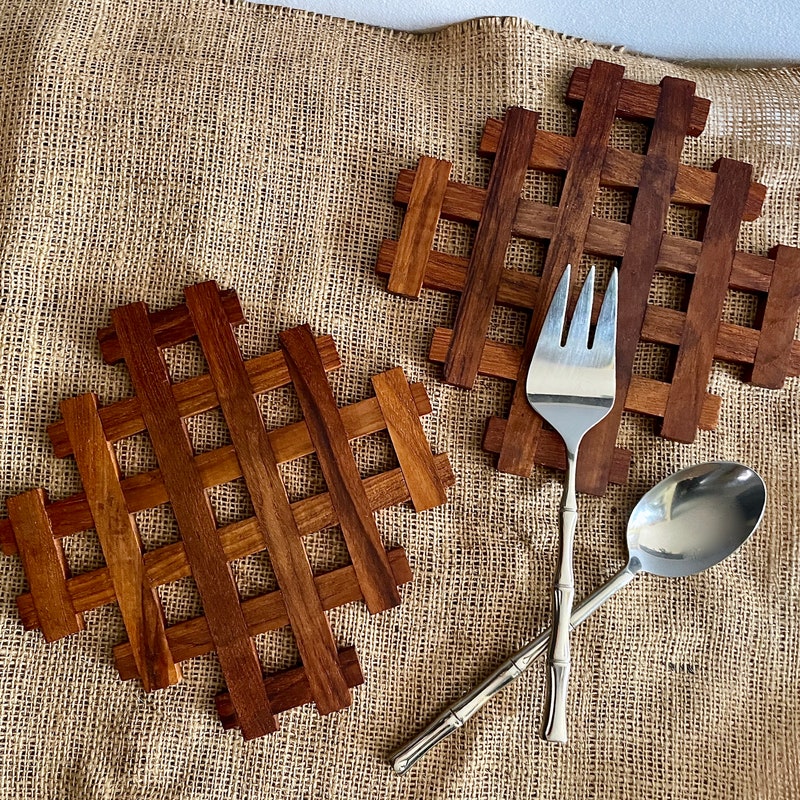 Wood Trivet - Etsy
