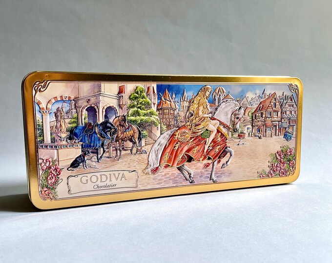 2004 Godiva Chocolate Limited Edition Keepsake Tin (empty) - Embossed ...