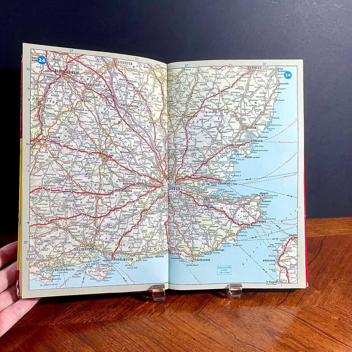 Vintage Car Map Driving Maps Packable Auto Atlas for Major | Etsy