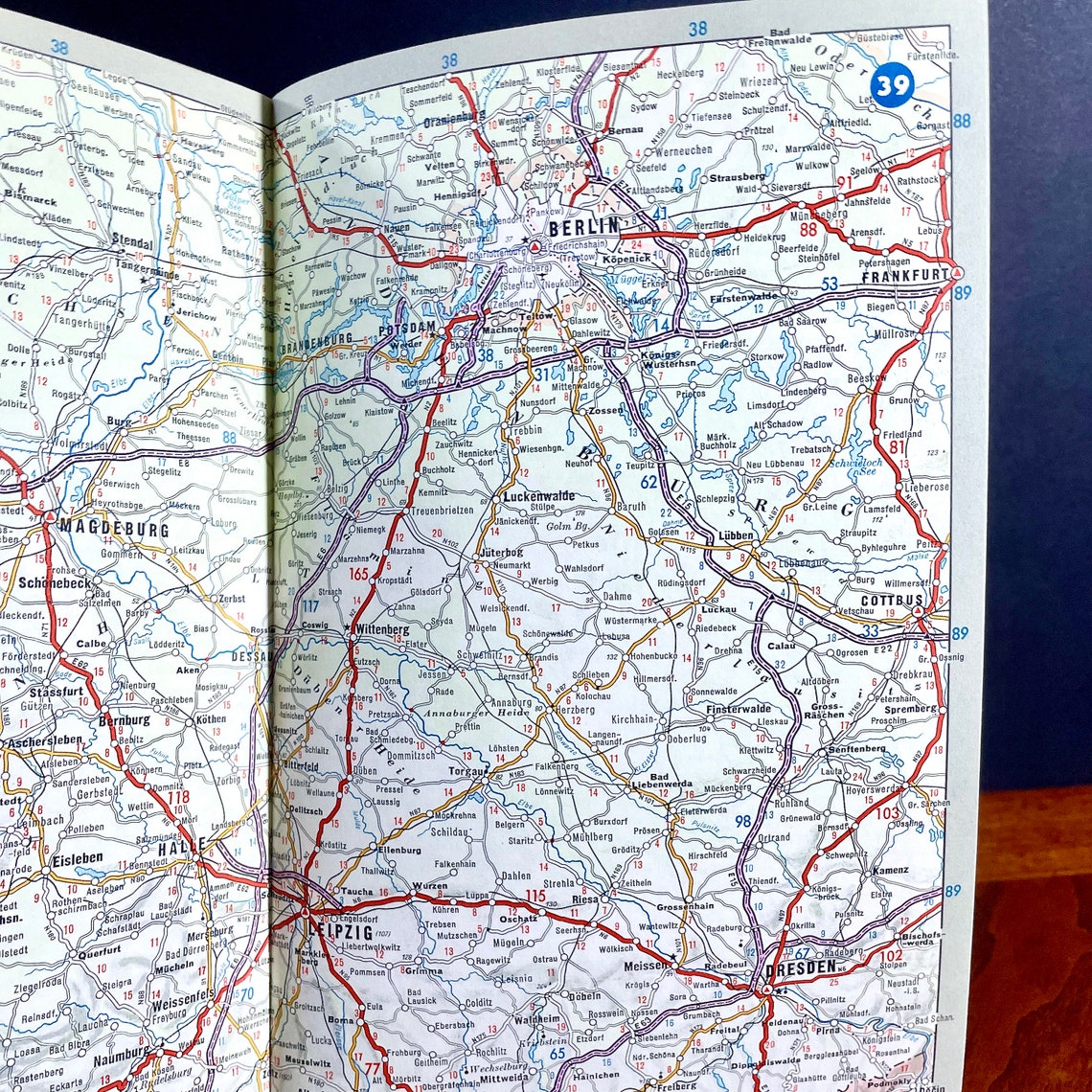 Vintage Car Map Driving Maps Packable Auto Atlas for Major | Etsy