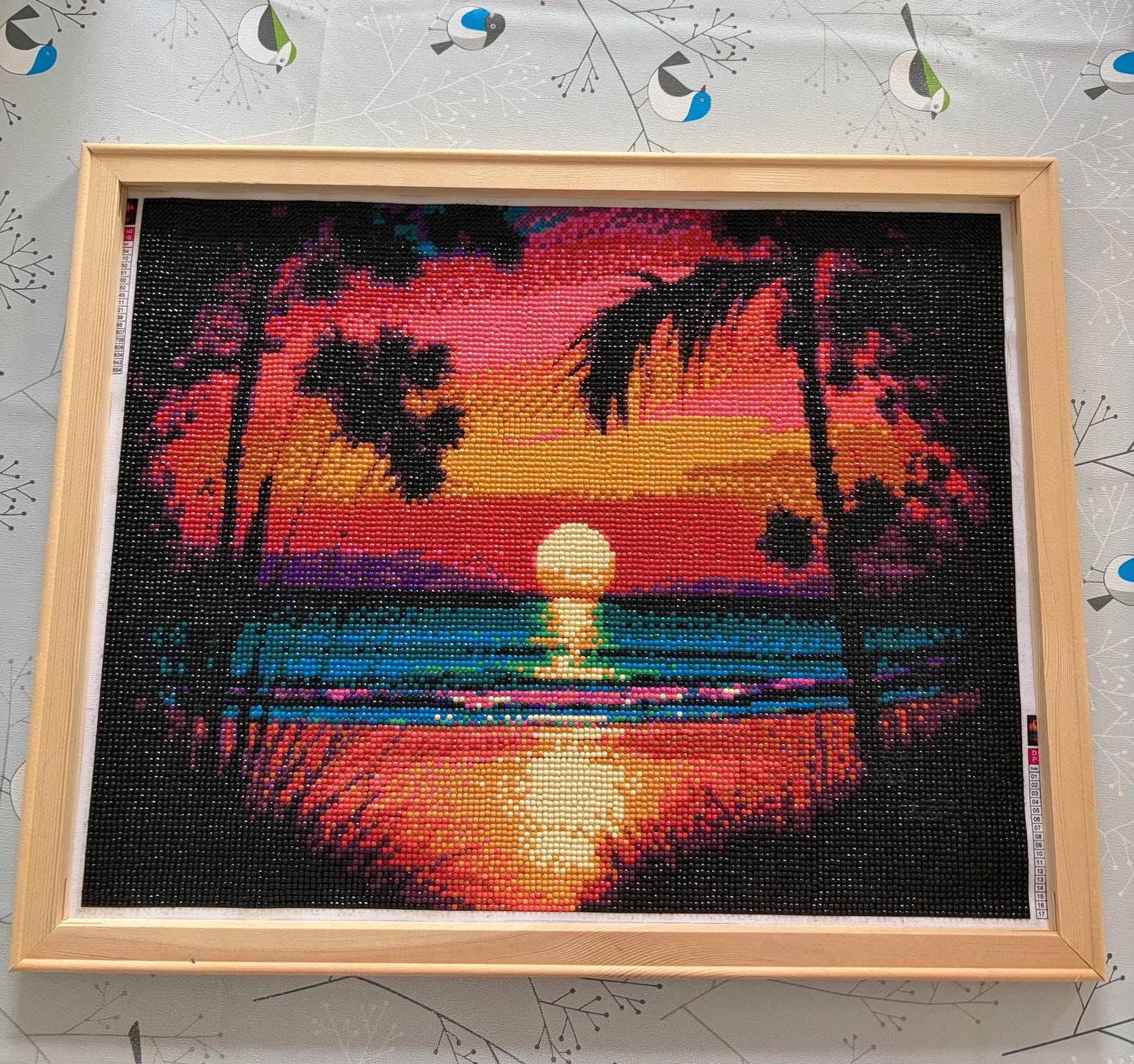 Diamond Painting Sunset Beach Scene, Ready-made Mosaic Art (40x50cm) - Etsy