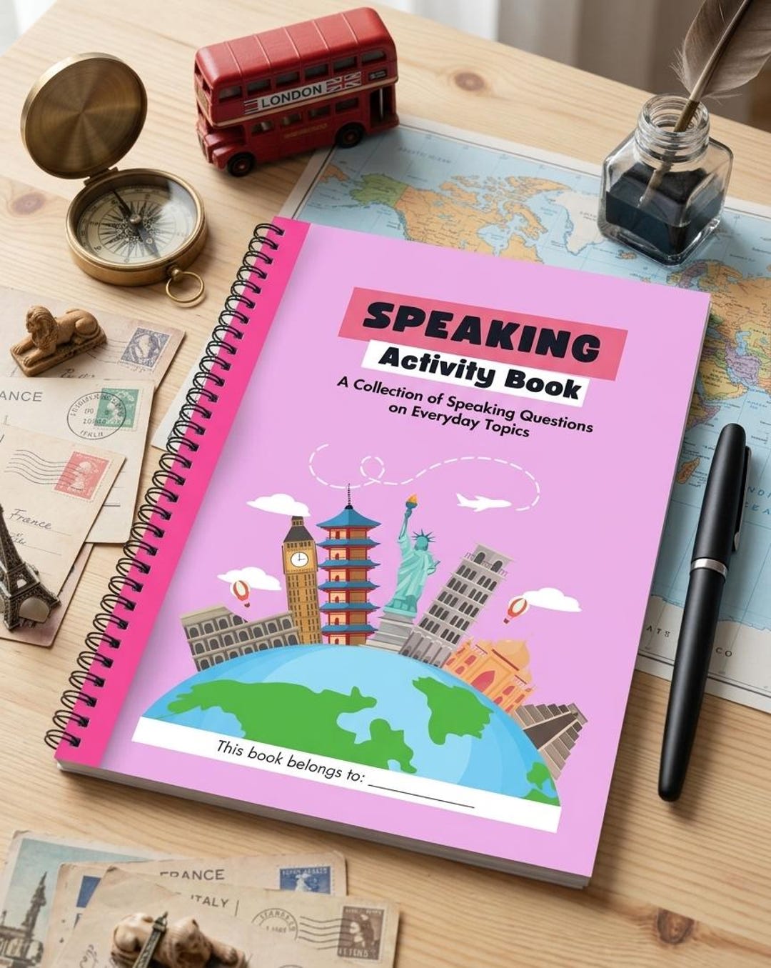 ESL Speaking Activity Book | Everyday Topics Conversation Prompts ...