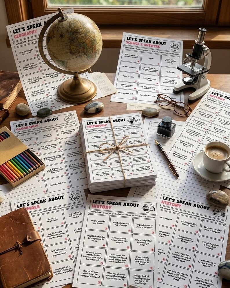 ESL Speaking Activity Book | Everyday Topics Conversation Prompts ...