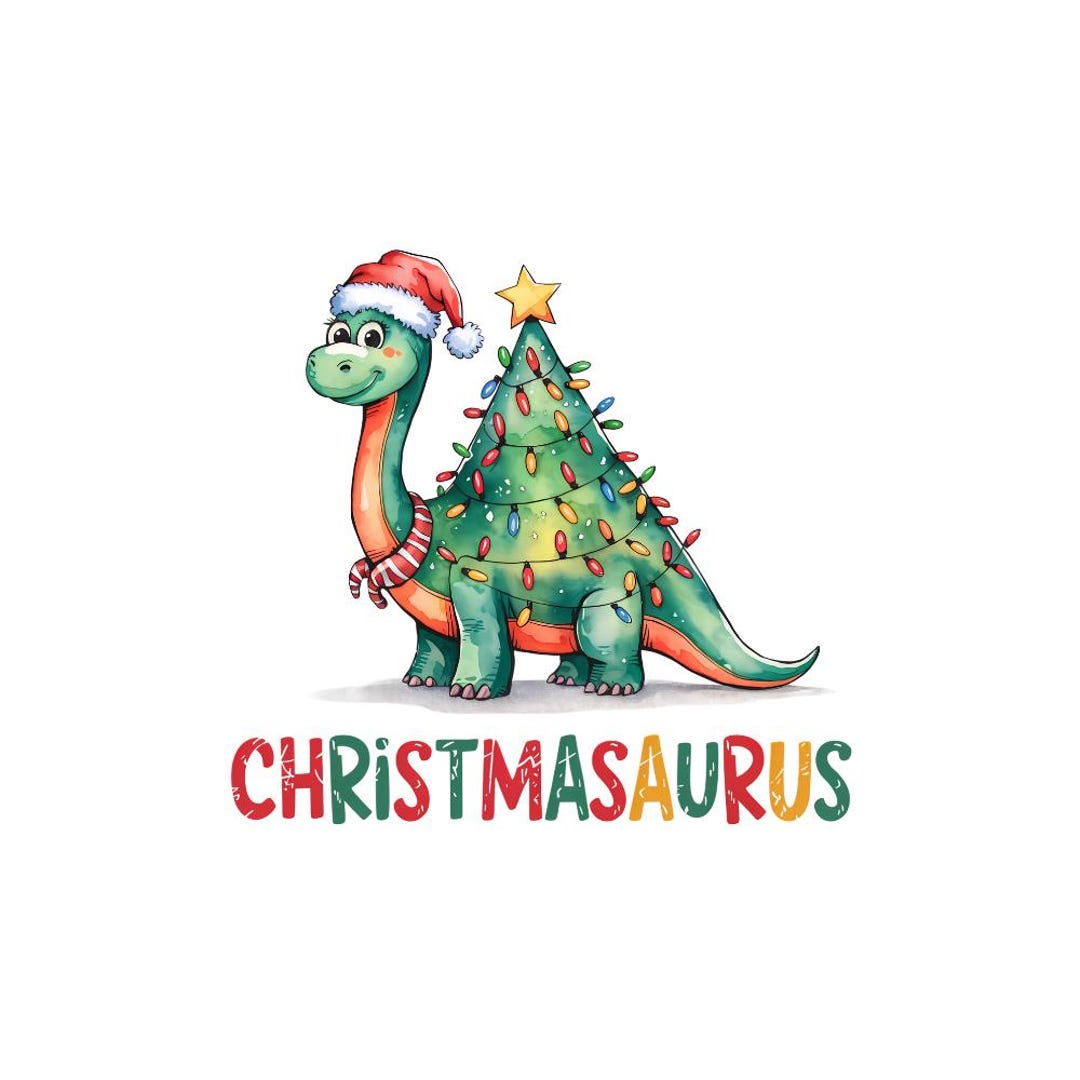 Dinosaur Christmas PNG | Merry Dinomas | Santa Dino Clipart - Etsy
