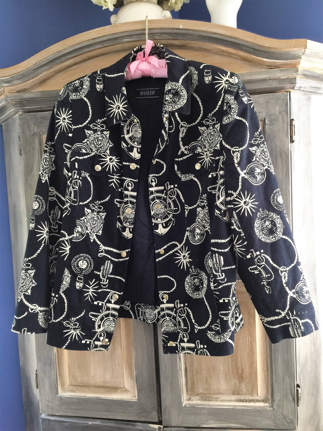 Vintage Basler Nautical Themed Jacket Size 10. Lovely German Styling ...