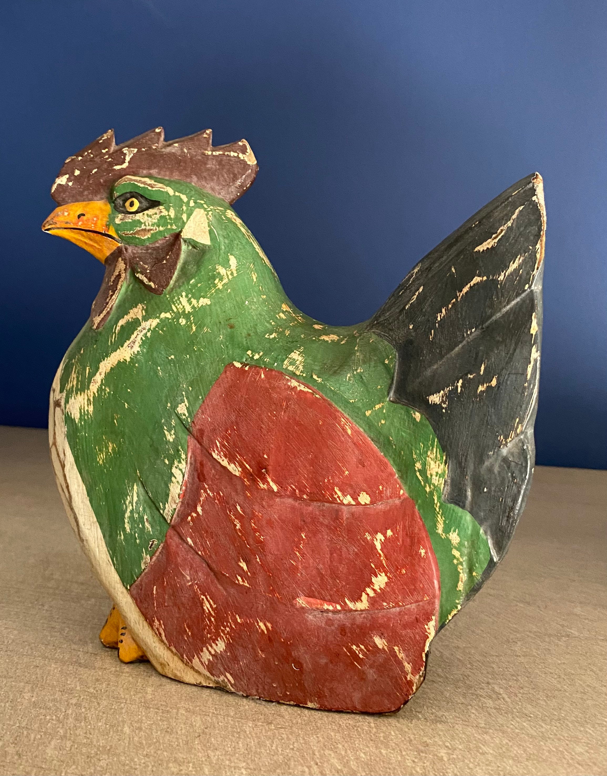 Carved Wooden Rooster for a Farmhouse Chic Vibe - Etsy