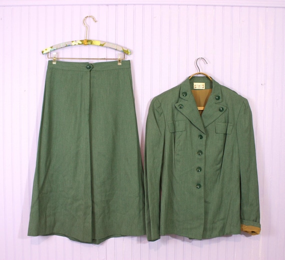 1940s Girl Scout Troop Leader 2 piece Set - Gem