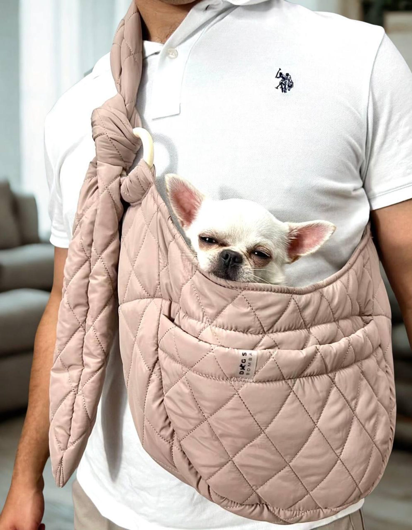 Hands-free Pet Sling, Stylish Dog Carrier, Cat Sling, Small Dog Sling ...