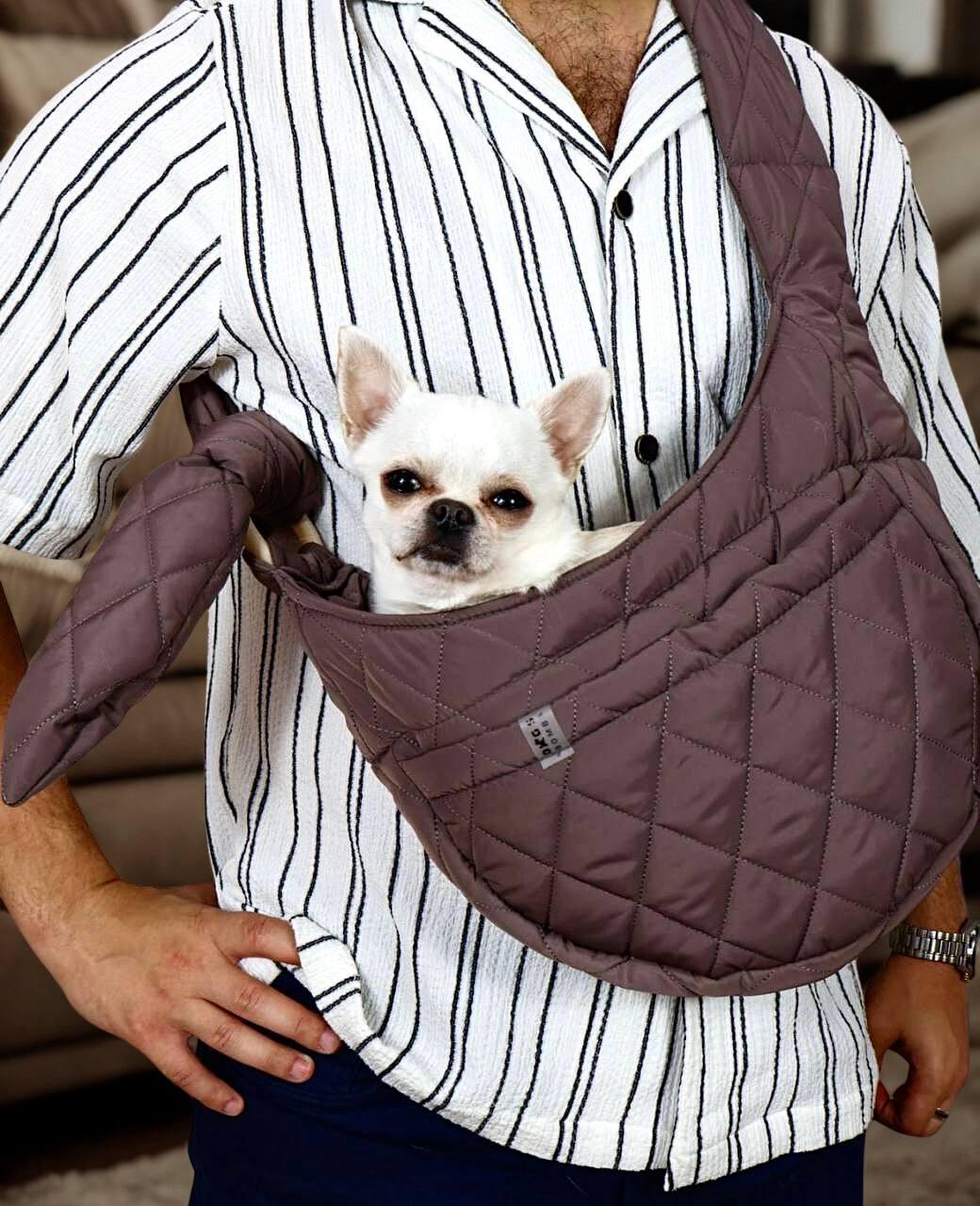 Hands-free Pet Sling, Stylish Dog Carrier, Cat Sling, Small Dog Sling ...