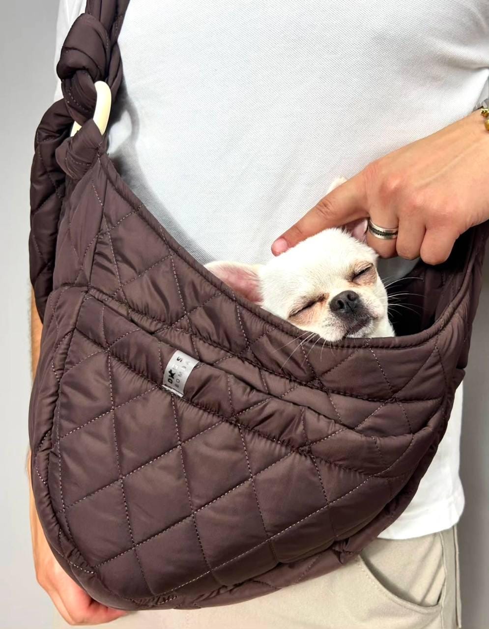 Hands-free Pet Sling, Stylish Dog Carrier, Cat Sling, Small Dog Sling ...