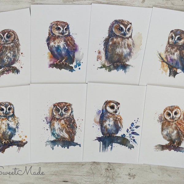 Owl Card - Etsy