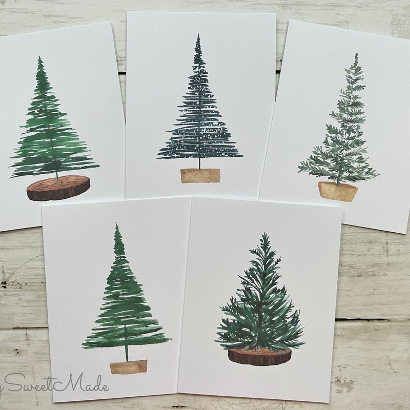 Christmas Tree Card - Etsy
