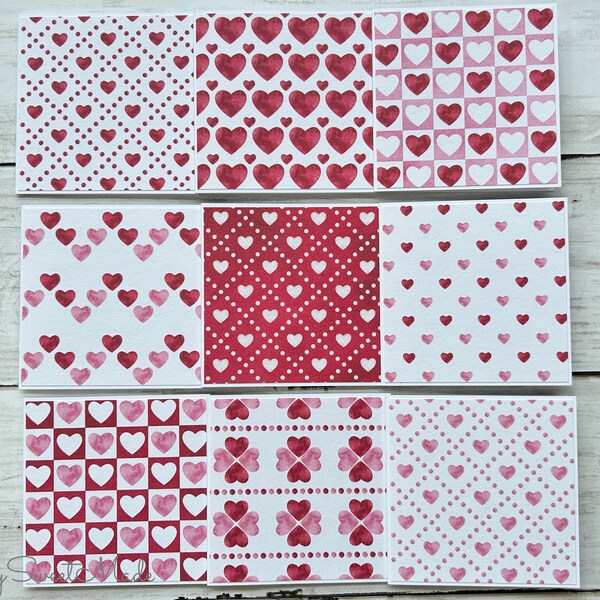 3x3 Heart Pattern - Etsy