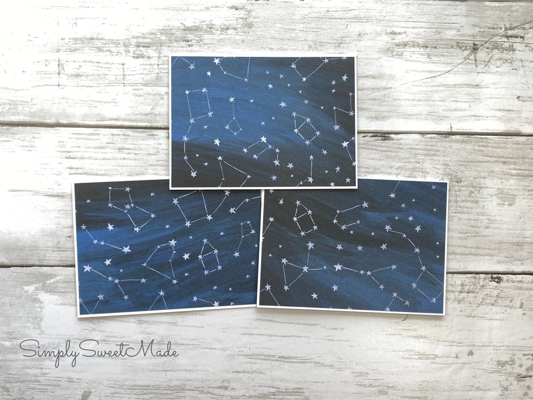Sky Constellation Blank Cards Sky / Constellation / Stars Blank ...