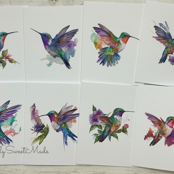 Hummingbird Card - Etsy